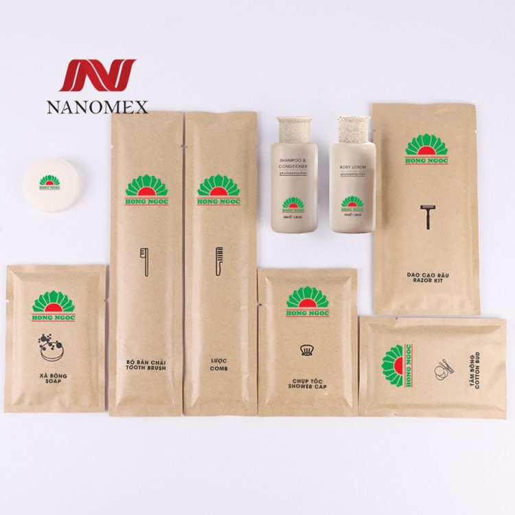 Bộ amenities khách sạn túi giấy kraft thân thiện - Hotel amenities là ...